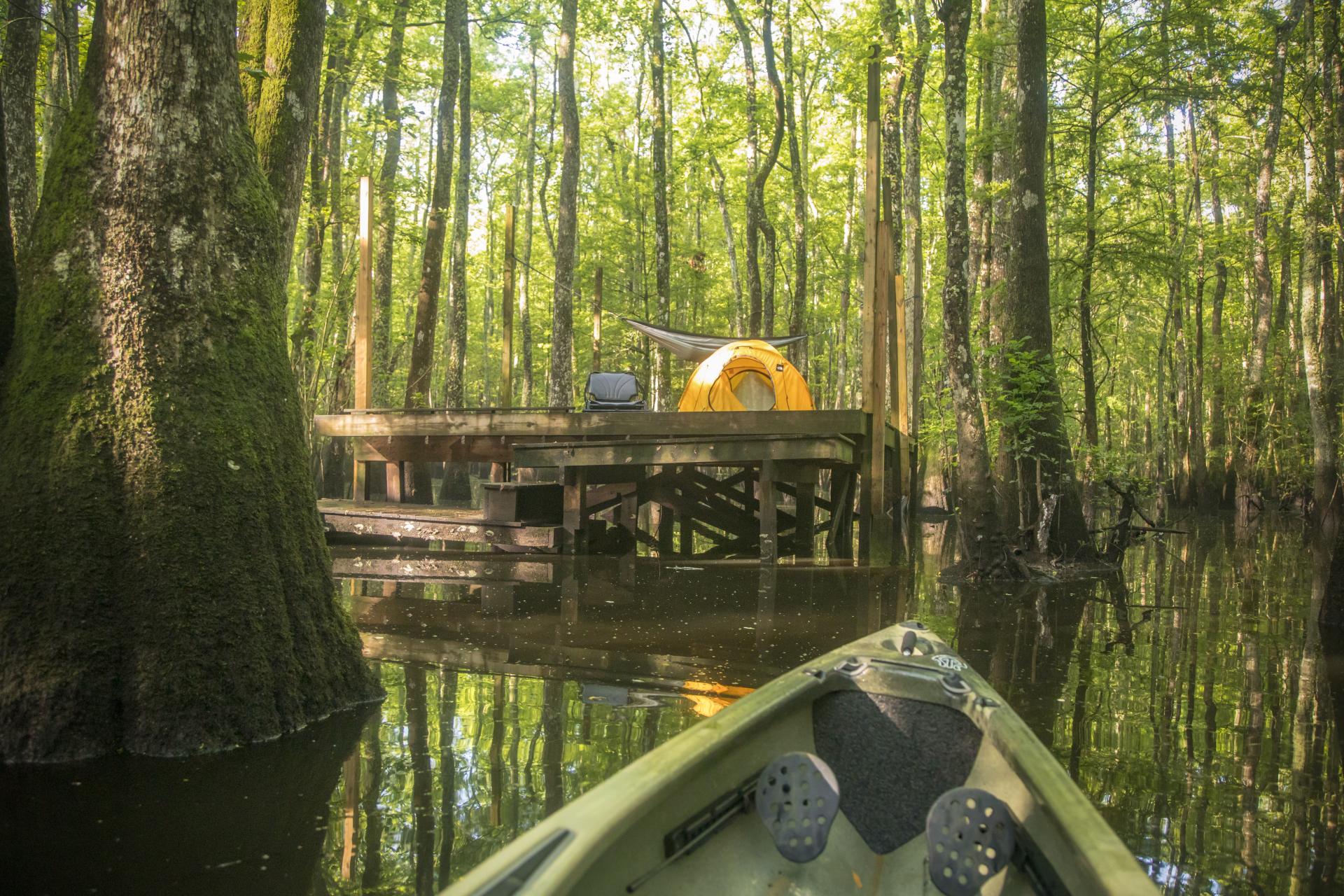 Roanoke River Platform Camping: Paddle-In NC Sites