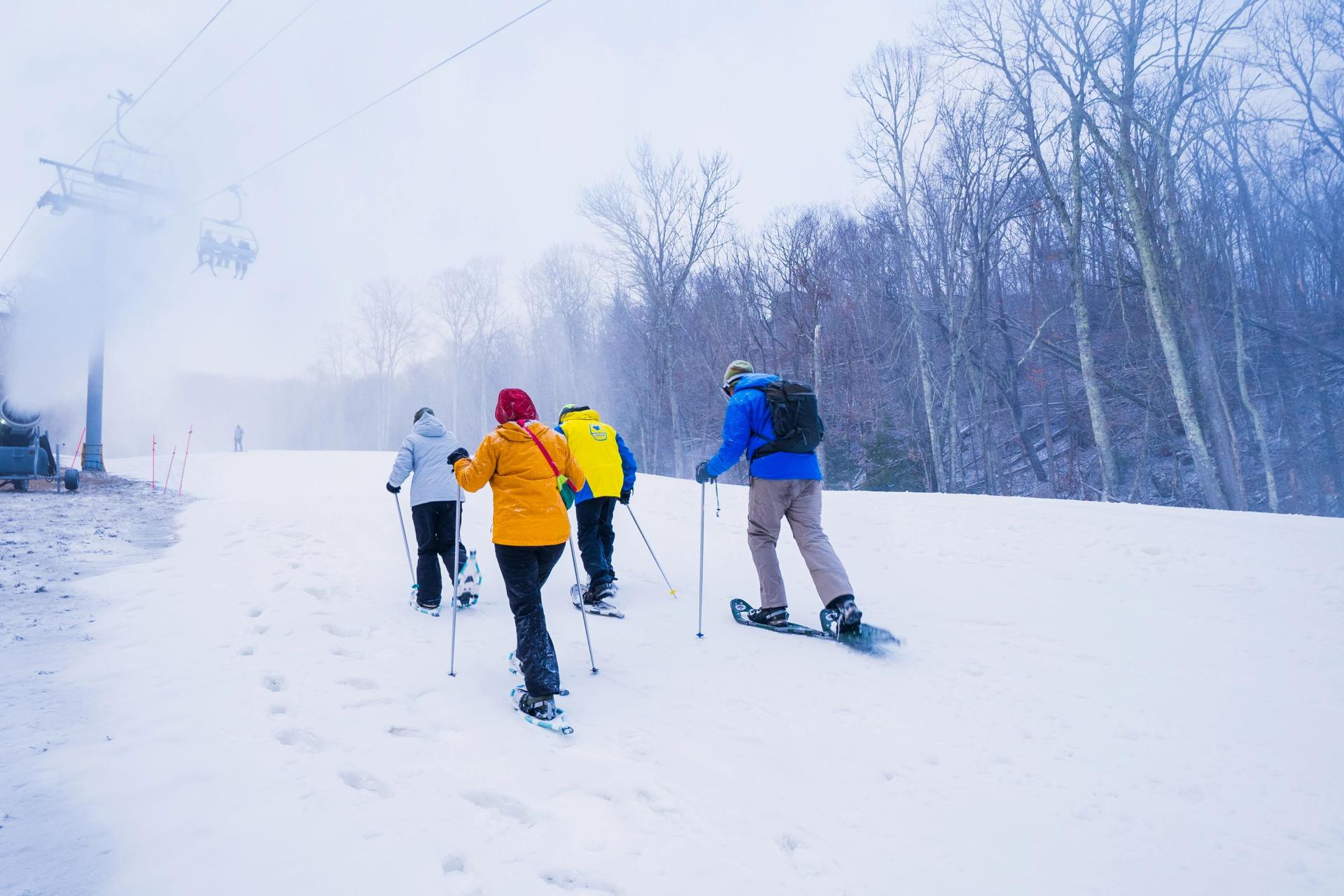 Cross-country skiing, snowshoeing & winter adventures in NC