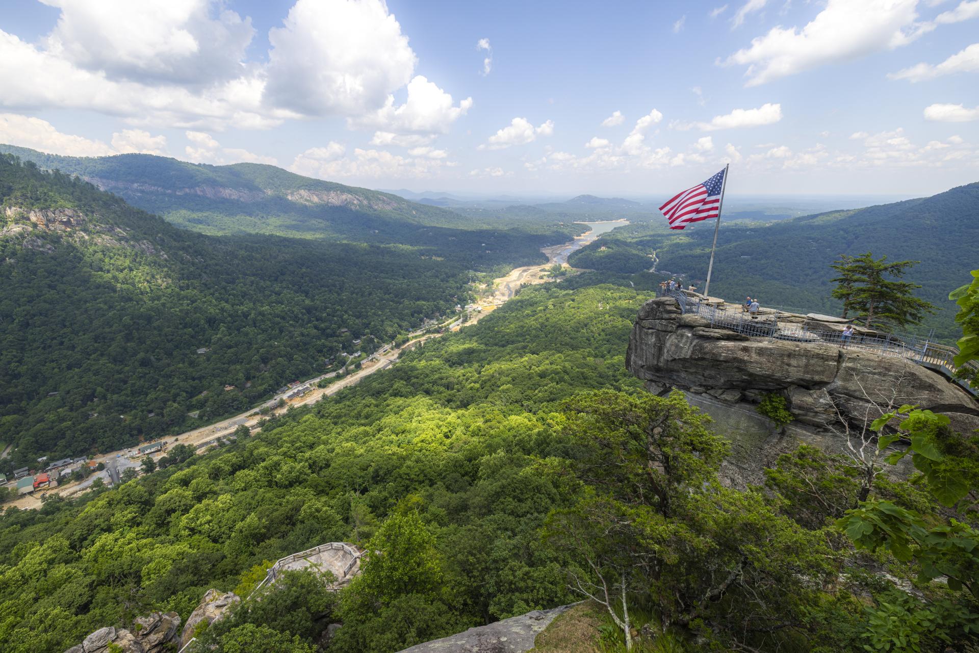 The Chimney Rock | Views and Hickory Nut Falls at Chimney Rock State Park