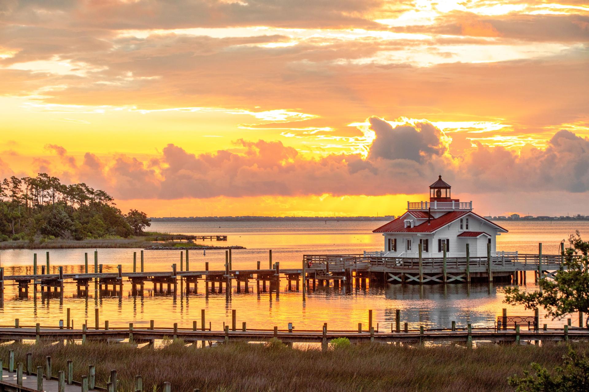 Roanoke Marshes Lighthouse in Manteo, NC | OBX lighthouse