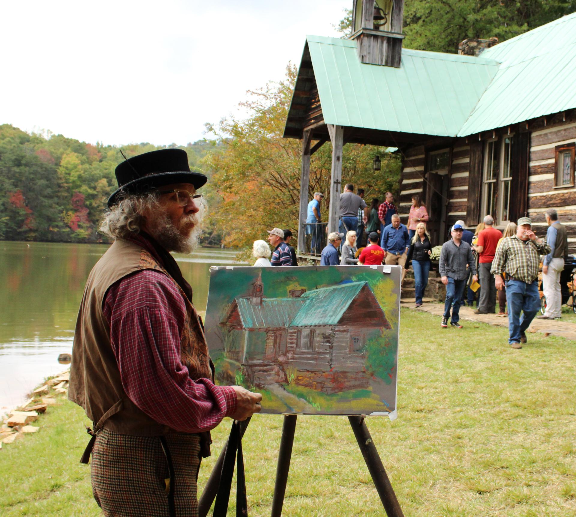 Hart Square in Vale, NC | Historic log structures